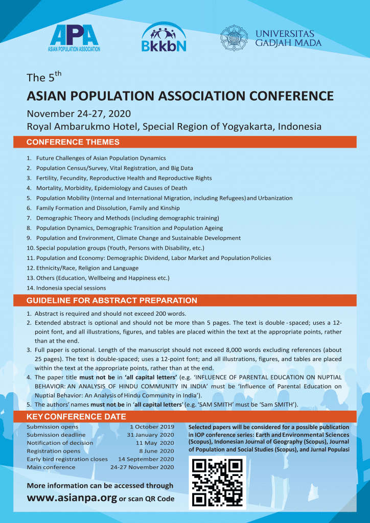 Seminar Internasional The 5th Asian Population Association Conference ...